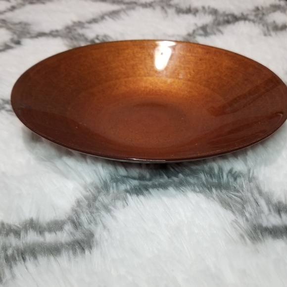Starbucks | Dining | Starbucks Plate Orange Chrome Color | Poshmark